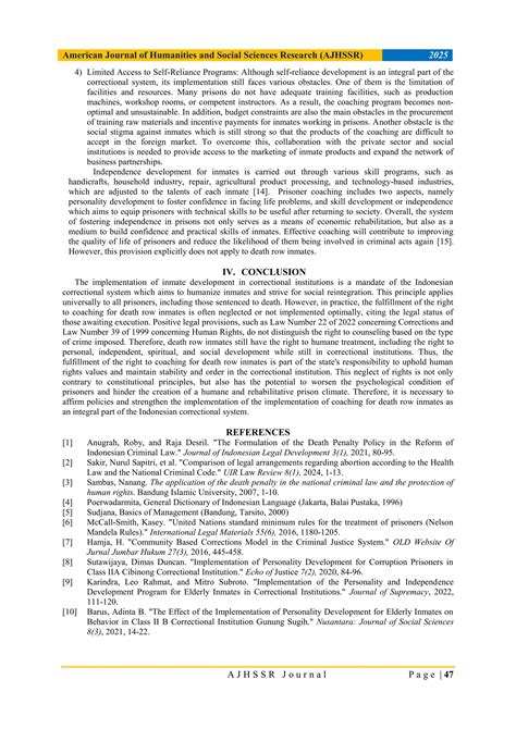 Implementation Of Fair Inmate Development In Correctional Facilities Pdf