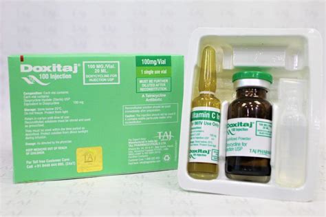 Doxycycline For Injection USP Mg Manufacturer In India