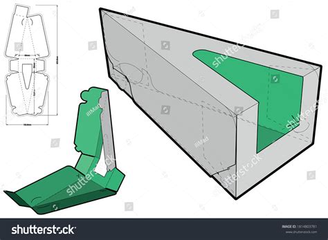 Triangular Self Assembly Packaging Eco Friendly No Stock Vector Royalty Free 1814803781