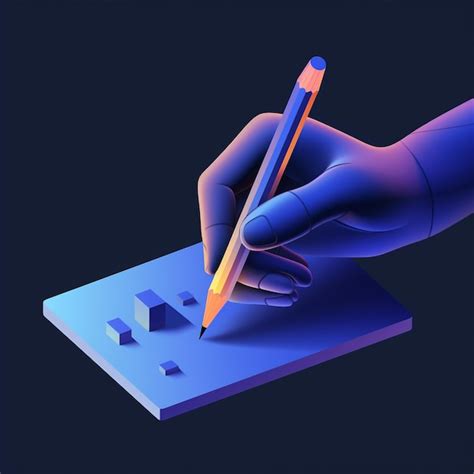 Premium Ai Image Pencil 3d Rendering Style