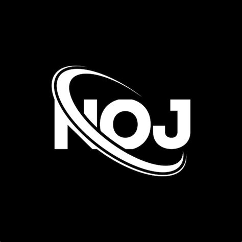 Logotipo Do Noj Noj Letra Noj Letra Logotipo Design Iniciais Logotipo