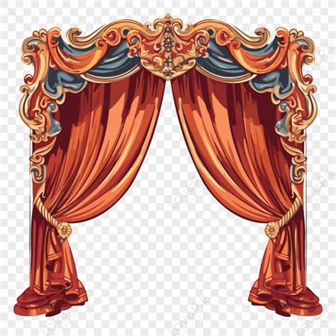 극장 커튼 벡터 상표 클립 아트 만화 Png 일러스트 무료 다운로드 Lovepik