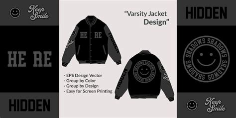 Premium Vector Varsity Jacket Full Patch Embroidery Vector Design