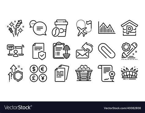 reject certificate vip access and share mail line vector image