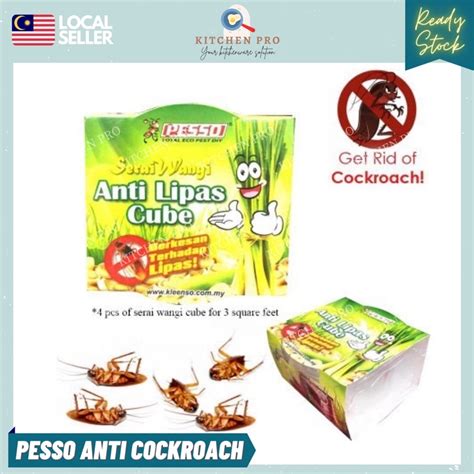 𝐊𝐈𝐓𝐂𝐇𝐄𝐍 𝐏𝐑𝐎 Pesso Natural Lemongrass Pesso Anti Cockroach Cube