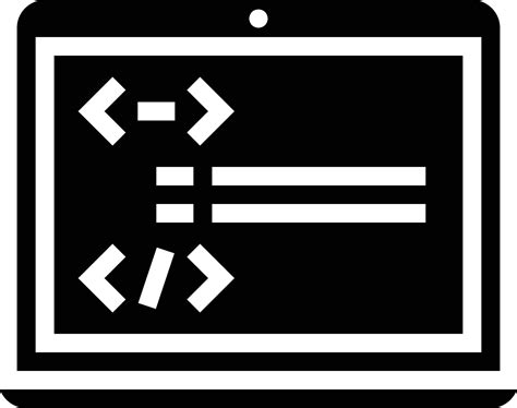 Programming Coding Structure Software Development Solid Icon 14244469