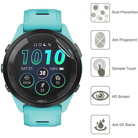 3pc Tpu Hydrogel Film For Garmin Forerunner 965 265 265s Screen