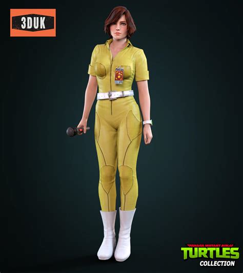 Tmnt April Oneil Reporter For G8f Daz Content By 3duk