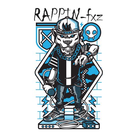 Rappin Fxz T Shirt Design Can Be Used For T Shirt Print Mug Print Pillows Fashion Print