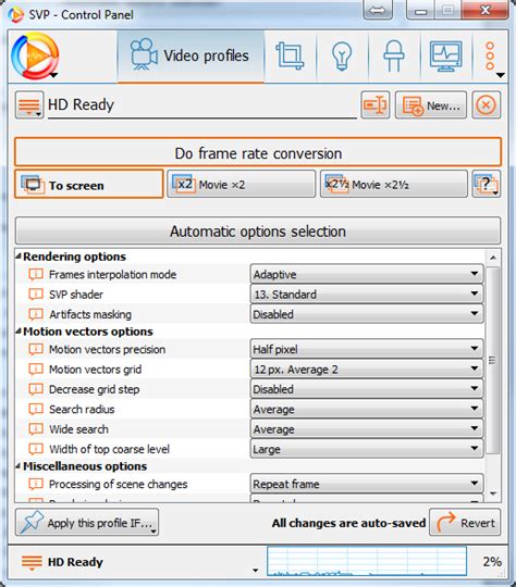 increasing the frame rate profiles smoothvideo project svp
