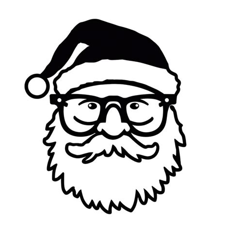 Premium Photo Printable Christmas Cheer Head Stencils Very Simple Whi