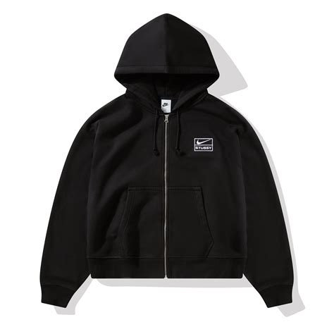 Nike StÜssy Full Zip Fleece Hoodie Black Dsms E Shop