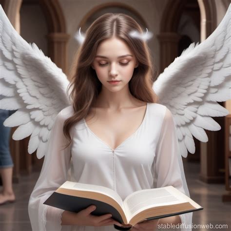 Angelic Scholar Enthralls Audience Stable Diffusion Online