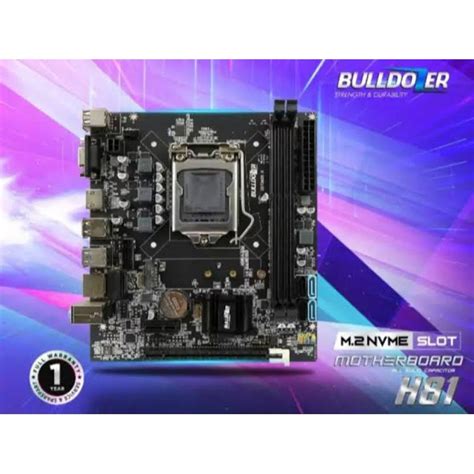 Jual Motherboard Bulldozer Sonic H81 M 2 Nvme Lga 1150 Shopee Indonesia