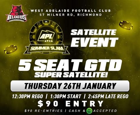 Apl Super Satellite Event West Adelaide Football Club