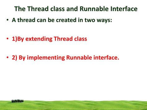 What Is Thread Class And Runnable Interface At Randall Lewandowski Blog