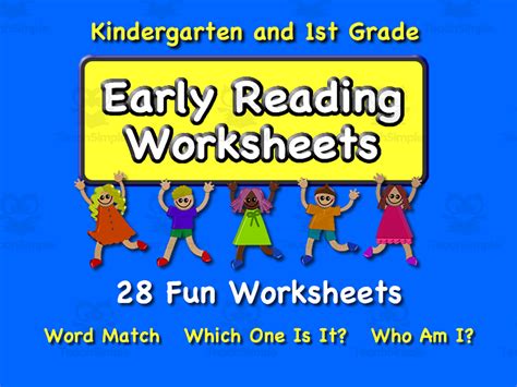 Fun Reading Worksheets For Kindergarten And 1st Grade By Teach Simple