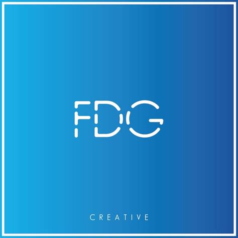 Premium Vector Fdg Premium Vector Latter Logo Design Creative Logo