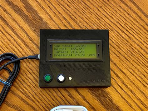 Maple Digital Barometer With Probe Battery Powered Plymouth Sugarworks