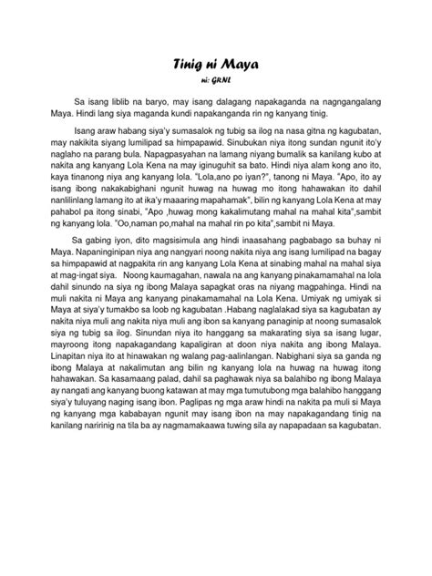 Tinig Ni Maya Pdf