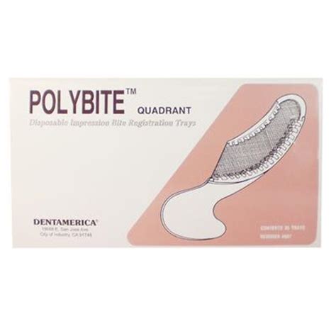 Henry Schein Polybite Disposable Impression Tray Quadrant 35 Pack