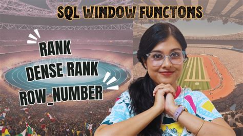 SQL Window Functions | Olympics data | Rank | Dense_Rank | Row_number - YouTube