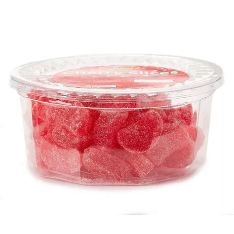 Cherry Slices Jelly Candy 24 Ounce Tub Candy Warehouse