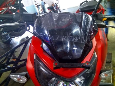 Apache Rtr 160 4v Visor Glass 217279 Hd Wallpaper And Backgrounds