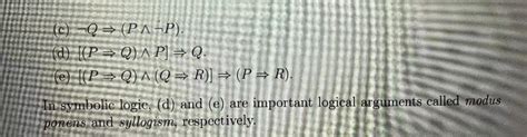 Solved Problem For Statements P Q And R Determine If Chegg