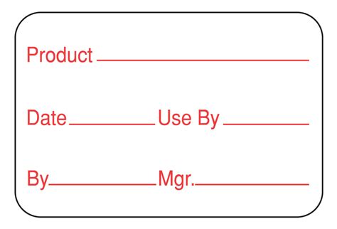 1 X 15 Dissolvable Product Date Label