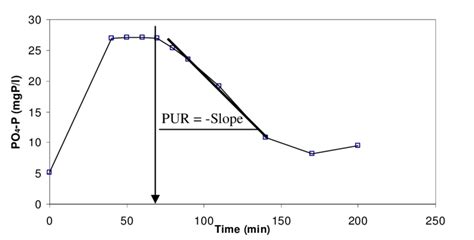 Illustration Of The Calculation Of The P Uptake Rate From The P Uptake Download Scientific
