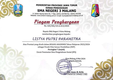 🌟 Grateful For This Achievement Listya Putri Paramitha