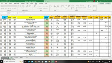 Excel Your Betting Game The Ultimate Bet Tracking Tool Unveiled Youtube