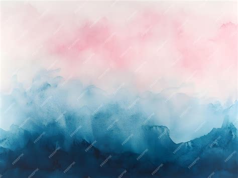 Serene Abstract Blue And White Gradient With Fluid Flowing Patterns And Gentle Brushstrokes