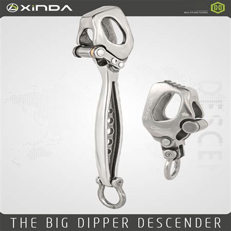 Xinda Stainless Steel Big Dipper Descender For Working At Height Rock Climbing Area Restraint