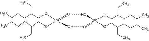Dimeric Structure Of Di 2 Ethylhexyl Phosphoric Acid D2ehpa Adapted