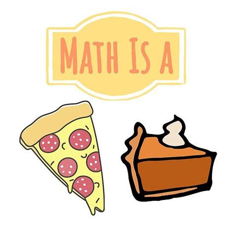 Math Is A Pizza Pie Pi Day Logo By Dddownloads Redbubble Pizza