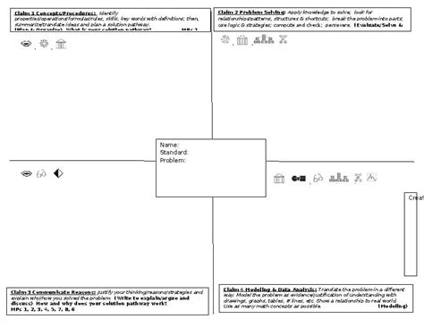 Math Claim Sheet By Shannons Shareouts Tpt