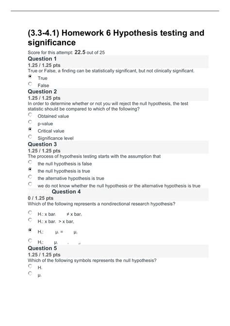 Homework 6 Hypothesis Testing And Significance Hcd300 Hcd300