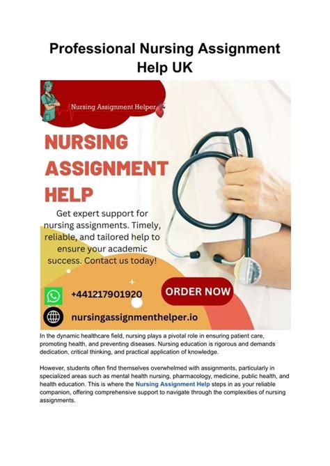 Ppt Professional Nursing Assignment Help Uk Powerpoint Presentation