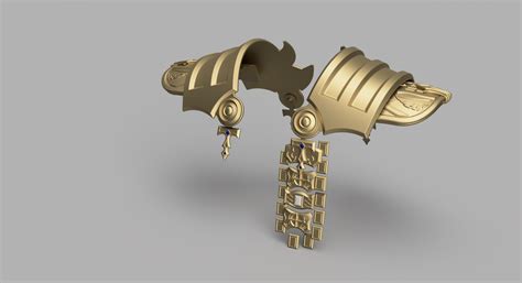 🎀 Pauldrons Et Rubans Dépaule Demet Selch・fichier 3d Pour ・cults