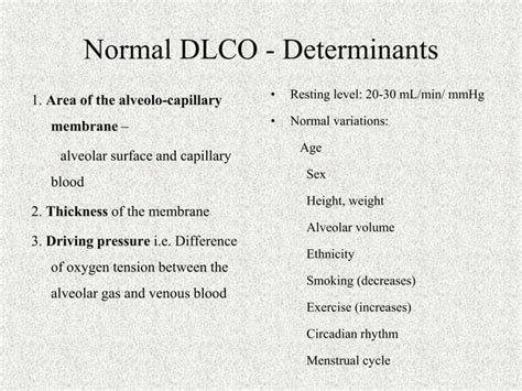 Diffusion Capacity Indications And Interpretation Jindal Chest