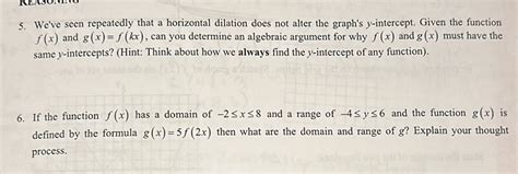 5 Weve Seen Repeatedly That A Horizontal Dilation Does Not Alter The