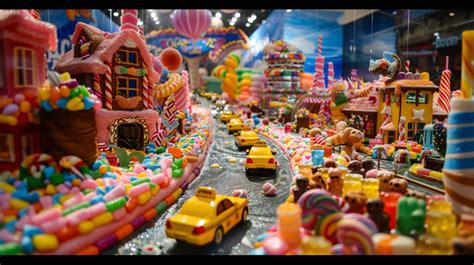 Free Candy Town Scene Image Download At Stockcake