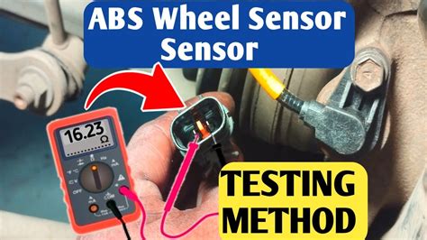 How To Test Abs Wheel Speed Sensor Using A Multimeter Youtube