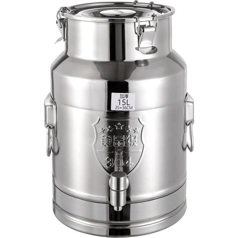 Tin Susu Keluli Tahan Karat 304 Baldi Susu 15l 396 Gelen Dengan