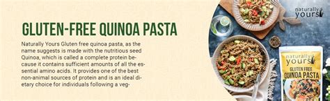 Naturally Yours Gluten Free Quinoa Pasta 40 Quinoa No Maida No