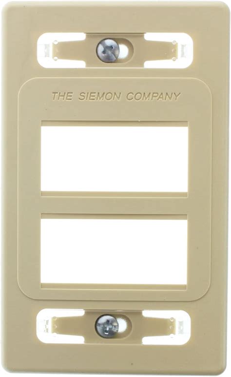 Siemon Mx Fp S 06 20 Max Module Face Plate Wall Plate 6 Port 1 Gang