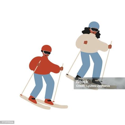 겨울 시즌 활동 일러스트 스키 스노우 보드 아이스 스케이팅 썰매 튜브 눈덩이 놀이 눈사람 만들기 눈 천사 벡터 클립 아트 만들기 플랫 스타일 이미지 세트 아이에 대한 스톡