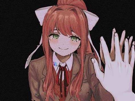 Monika Doki Doki Literature Club Image By Pixiv Id 24626525